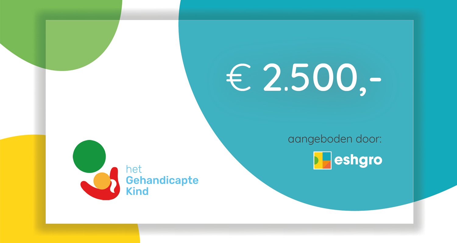 Eshgro steunt noodactie van het Gehandicapte Kind - Eshgro BV